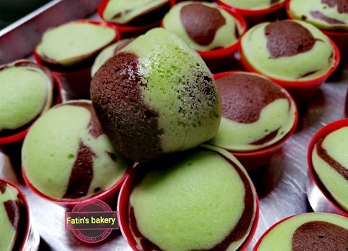 Resepi Apam Pandan Coklat Gebu Lemak Bersantan • Resepi Bonda