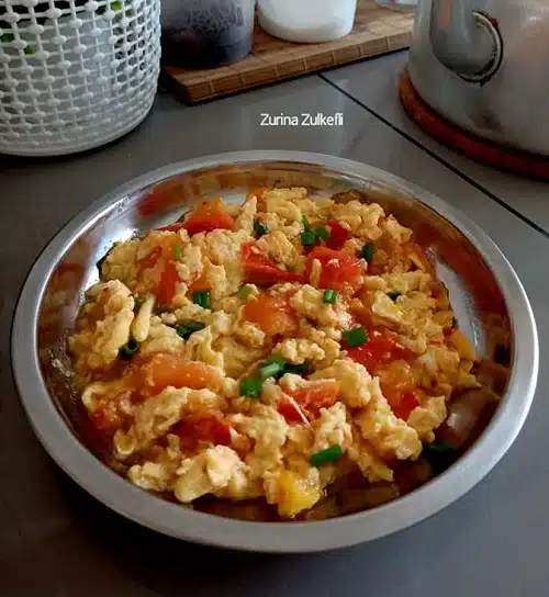 Telur Masak Tomato Masakan Cina Yang Simple dan Sedap • Resepi Bonda