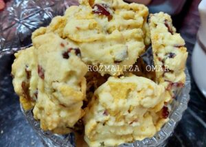 Resepi Cornflakes Crunchy Cookies • Resepi Bonda